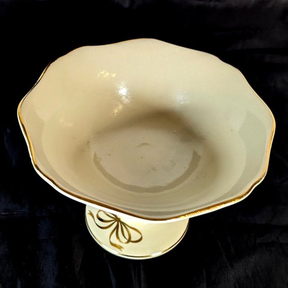 Teleflora | Holiday | Vintage Teleflora Ivory Compote Pedestal Candy ...